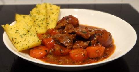 Lamb Stew with Polenta – Stefan's Gourmet Blog