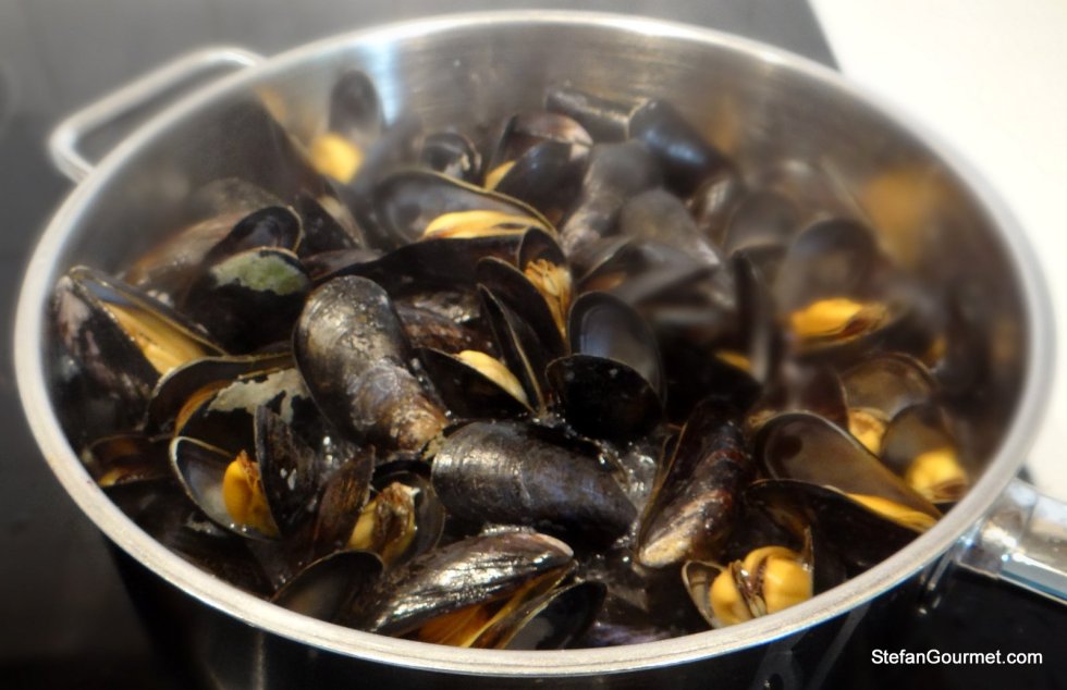 Mussels with Blue Cheese (Moules au Roquefort) – Stefan's Gourmet Blog