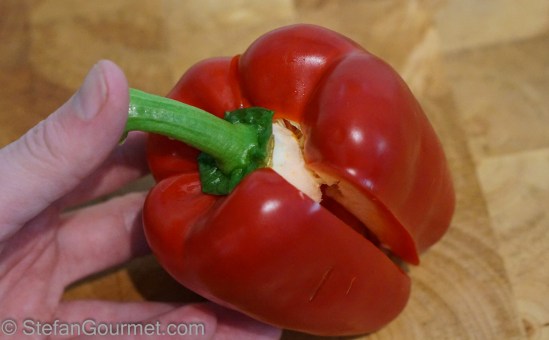 How to Cut a Bell Pepper – Stefan's Gourmet Blog