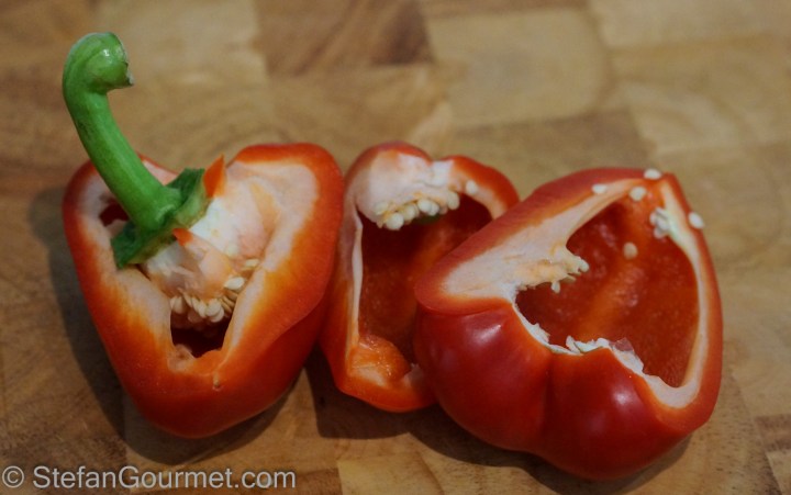 How to Cut a Bell Pepper – Stefan's Gourmet Blog