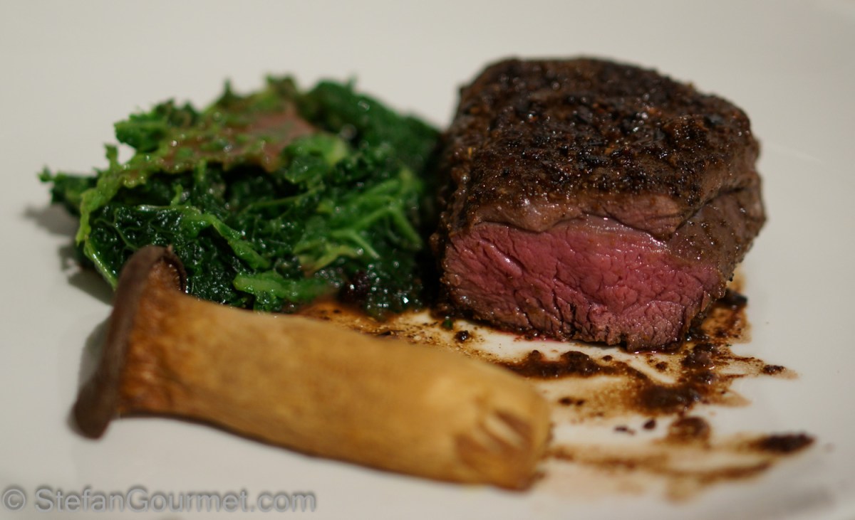 Porcini-crusted Venison Steak – Stefan's Gourmet Blog