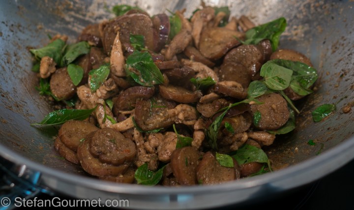 Thai Chicken and Eggplant Stir-Fried with Red Curry (Pad Phed Gai ...