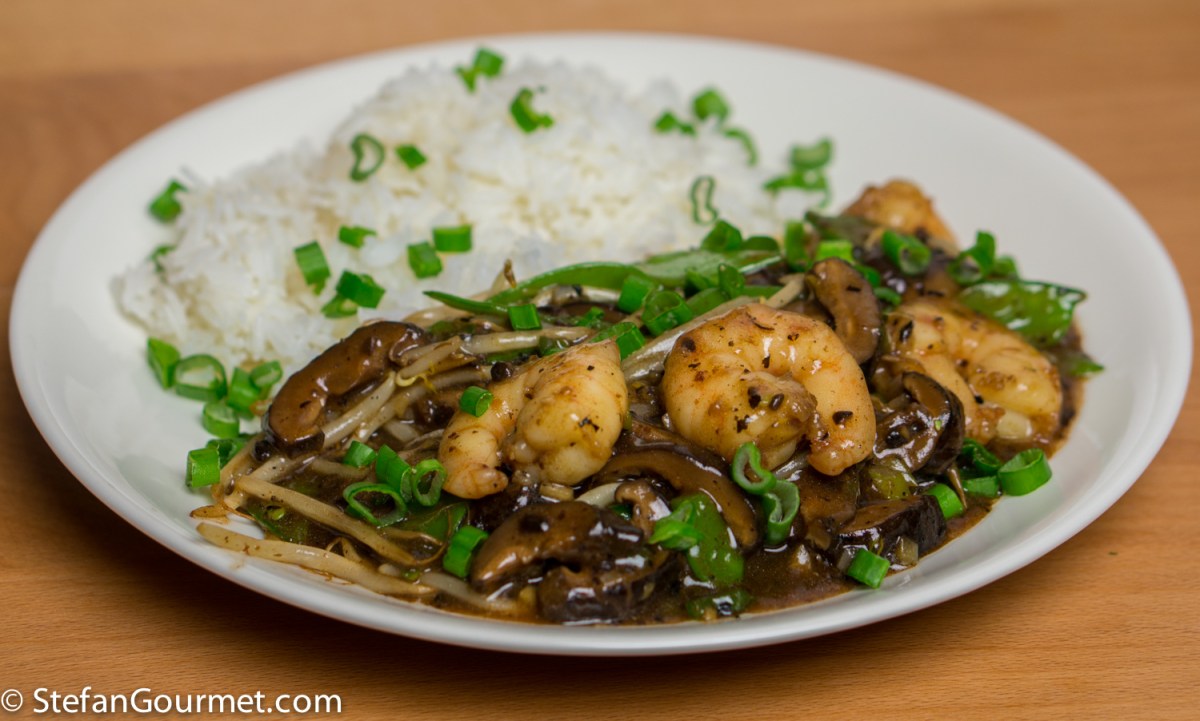 Stir Fried Shrimp with Braised Mushrooms in Oyster Sauce – Stefan's ...