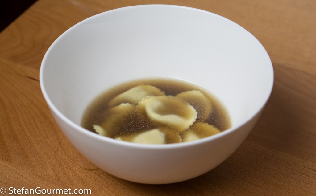 Smoked Eggplant Ravioli in Broth – Stefan's Gourmet Blog