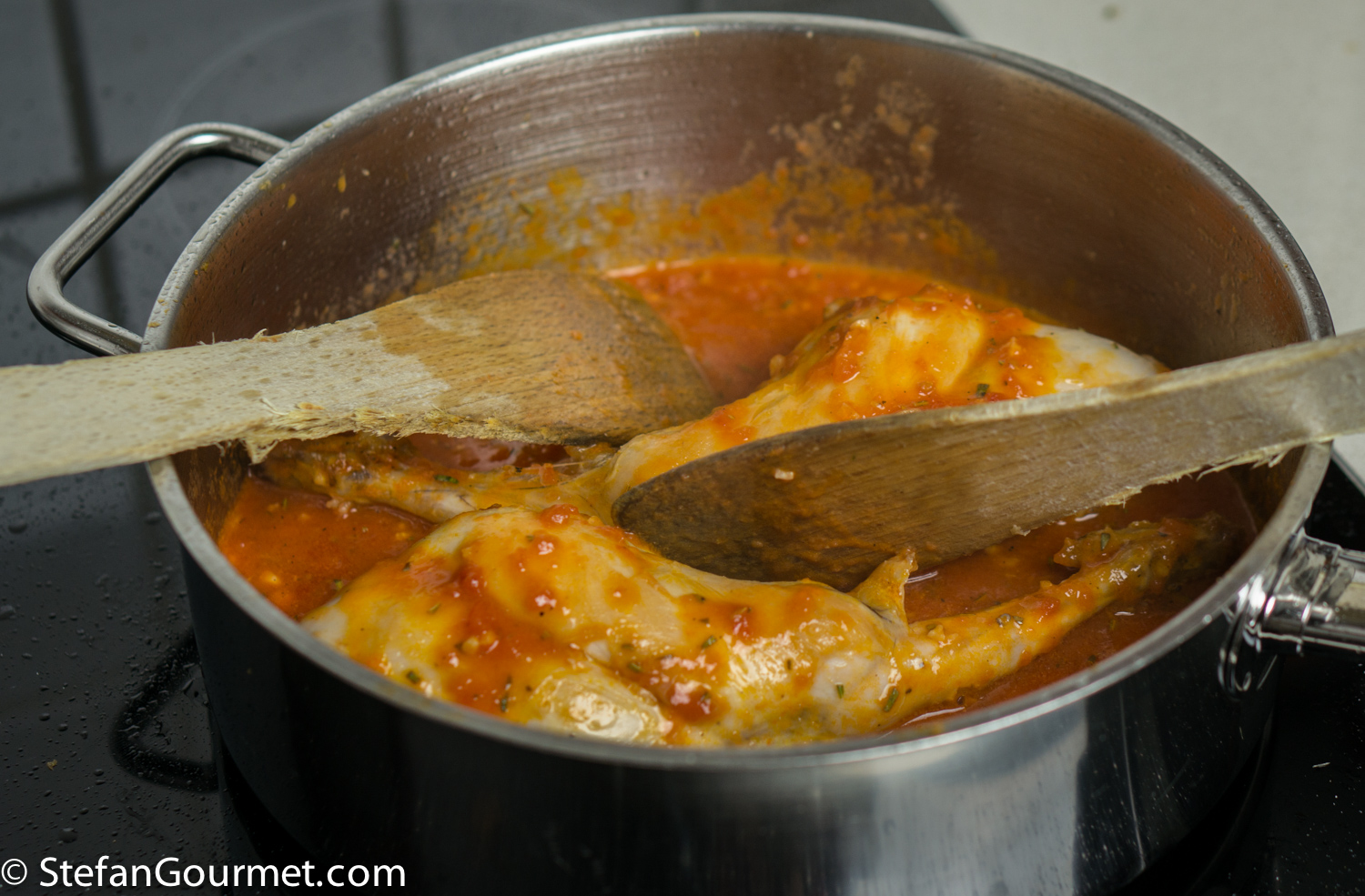 Rabbit in Piquant Sauce, Stovetop Braised or Sous-Vide (Coniglio in ...