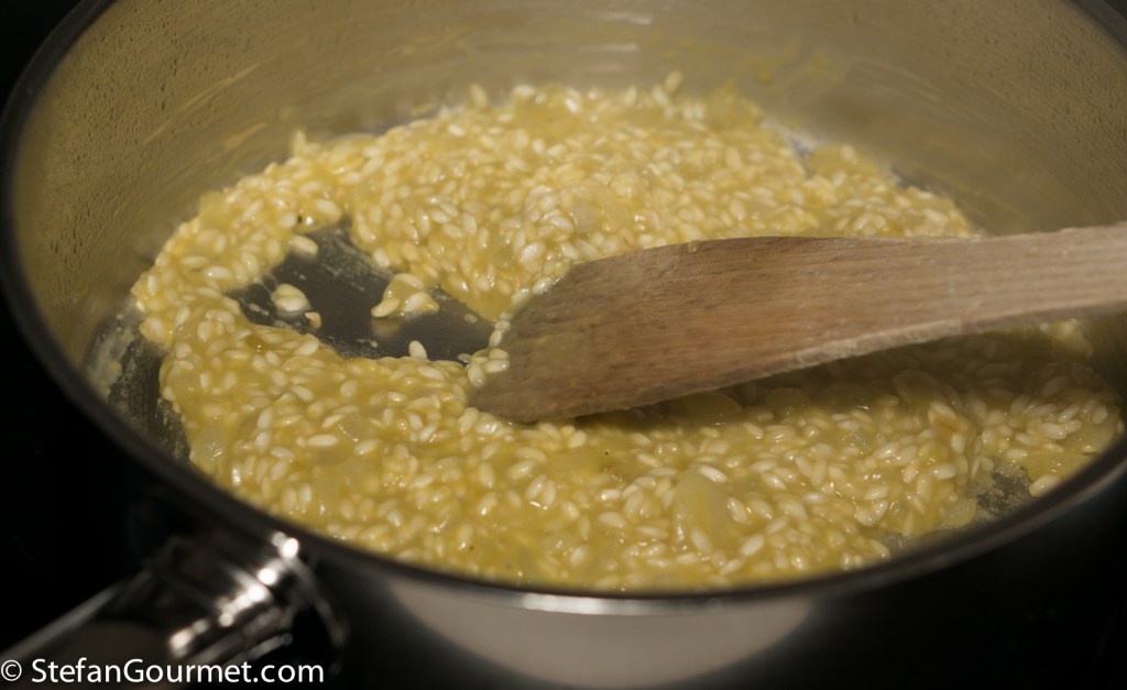 Split Pea Risotto with Hot Smoked Salmon – Stefan's Gourmet Blog