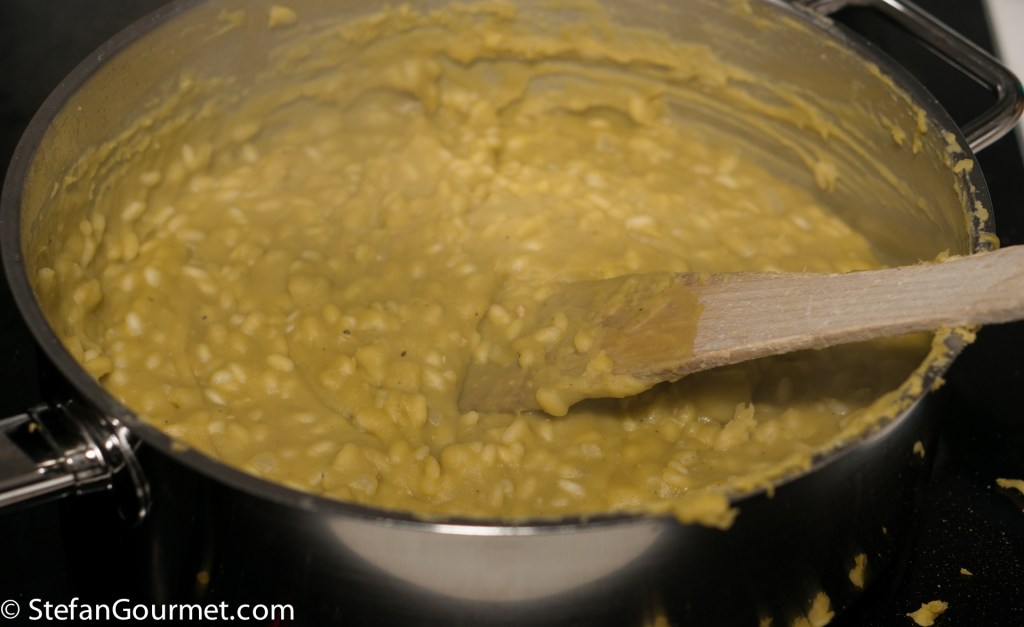 Split Pea Risotto with Hot Smoked Salmon – Stefan's Gourmet Blog