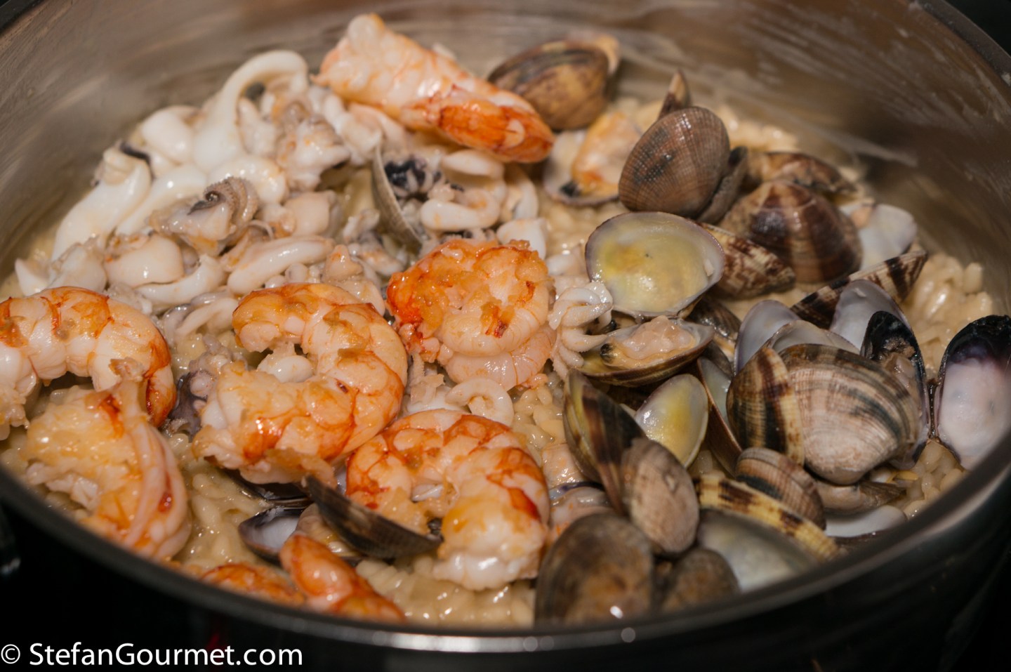 Risotto ai Frutti di Mare (Seafood Risotto) – Stefan's Gourmet Blog