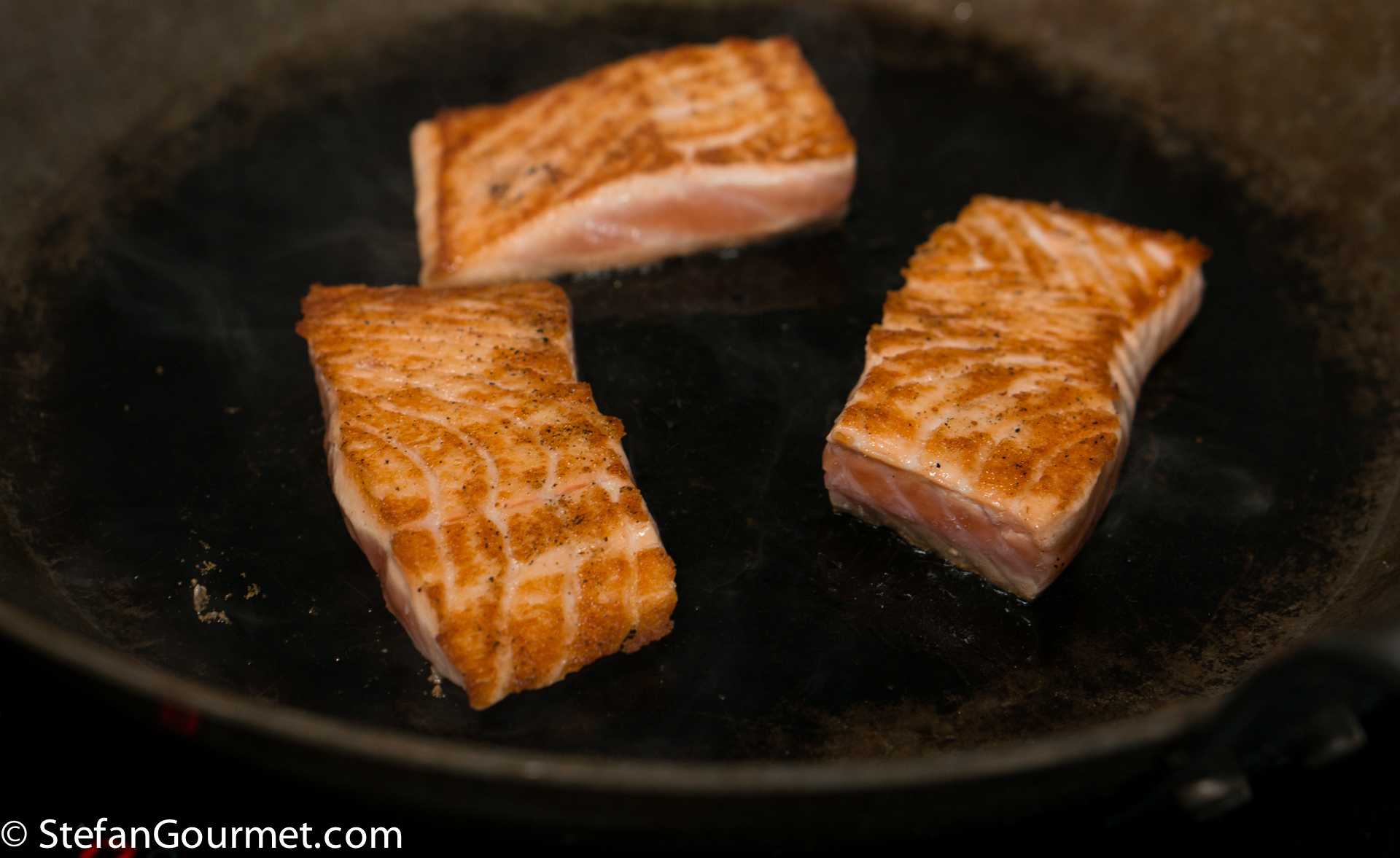 How to Pan Fry Salmon – Stefan's Gourmet Blog