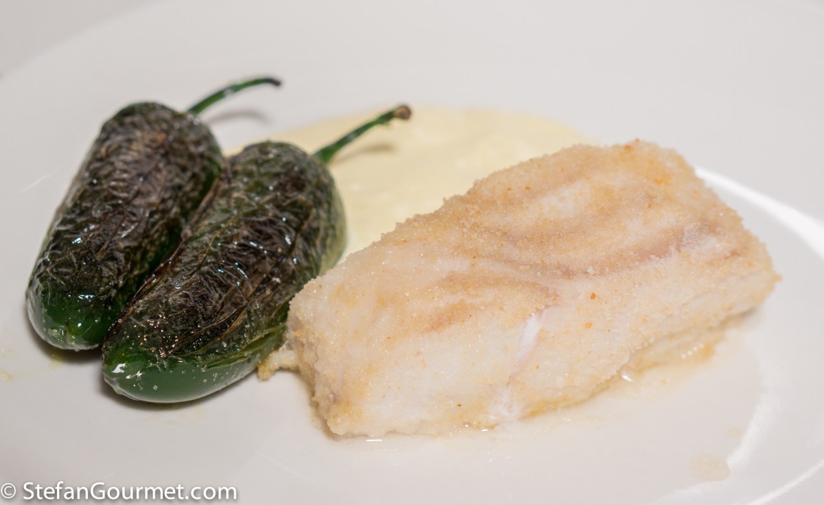 Cod with Green Peppers and Yogurt-Lemon Sauce – Stefan's Gourmet Blog