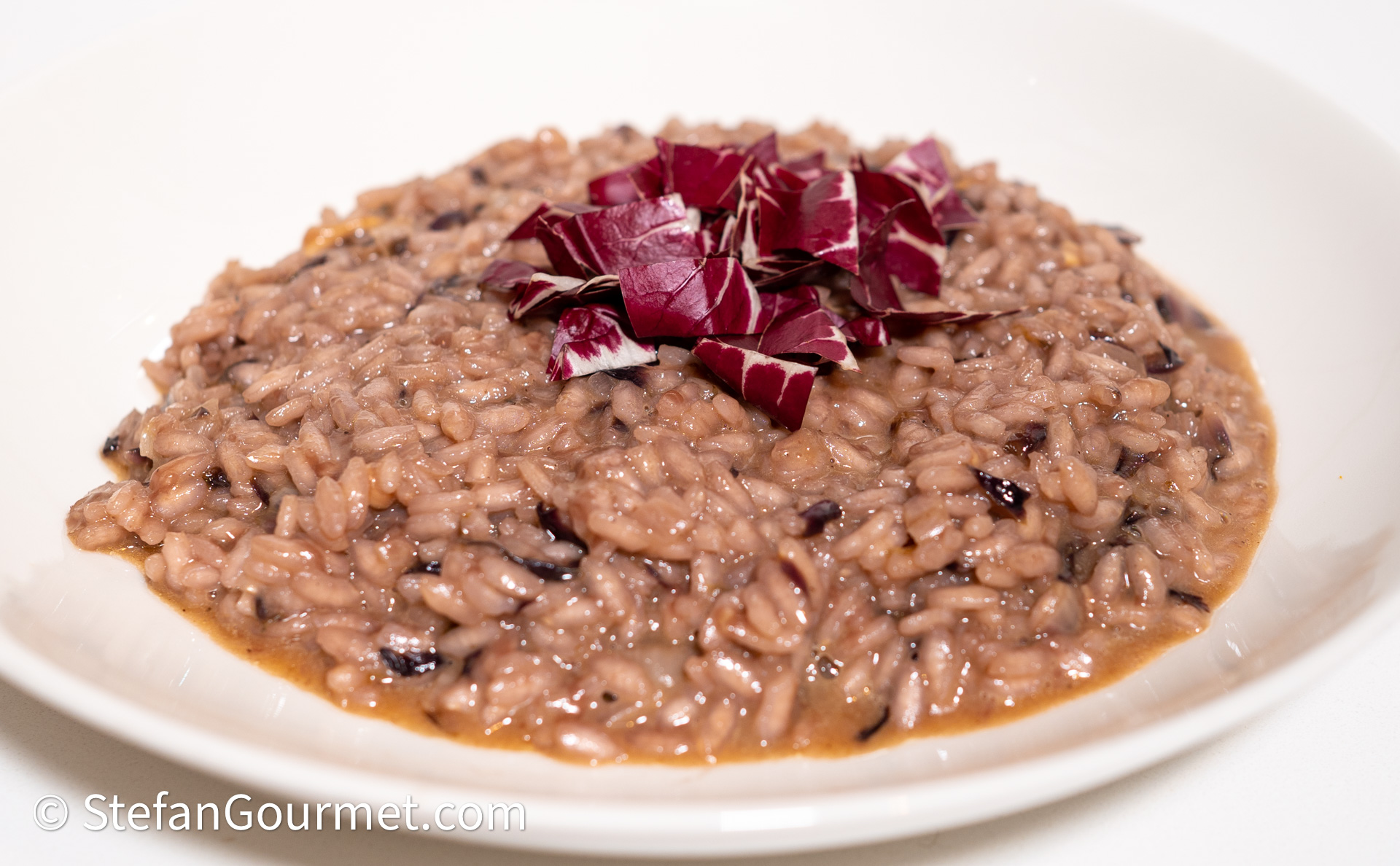 Risotto al Radicchio, Scamorza e Bonarda (Risotto With Chicory, Smoked ...