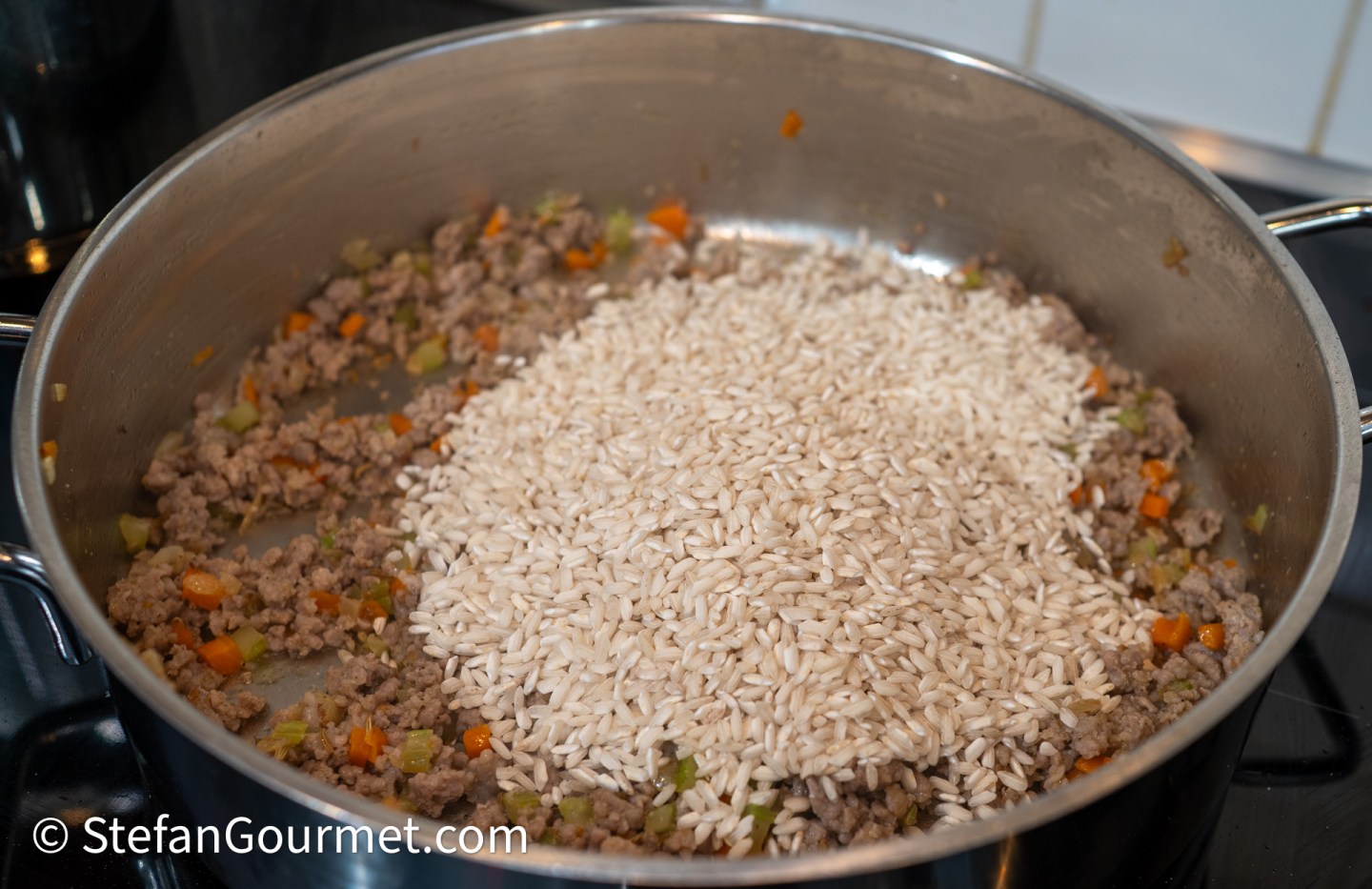Risotto with Savoy Cabbage and Italian Sausage Recipe